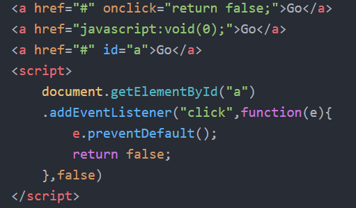 Should I Use Or javascript void 0 On The Href Attribute Of My 