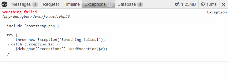 Php Debug Bar Display Profiling Data From Any Part Of Your Application In Any Php Project Our