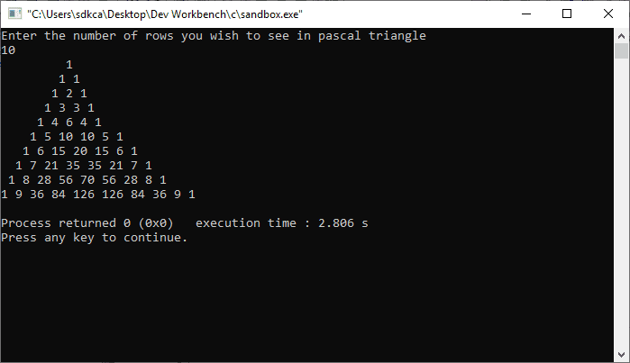 How To Print The Pascal s Triangle In C Our Code World