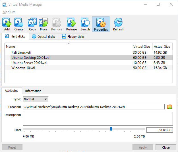 How To Increase The Disk Size Of A Dynamically Allocated Disk In Virtualbox Our Code World